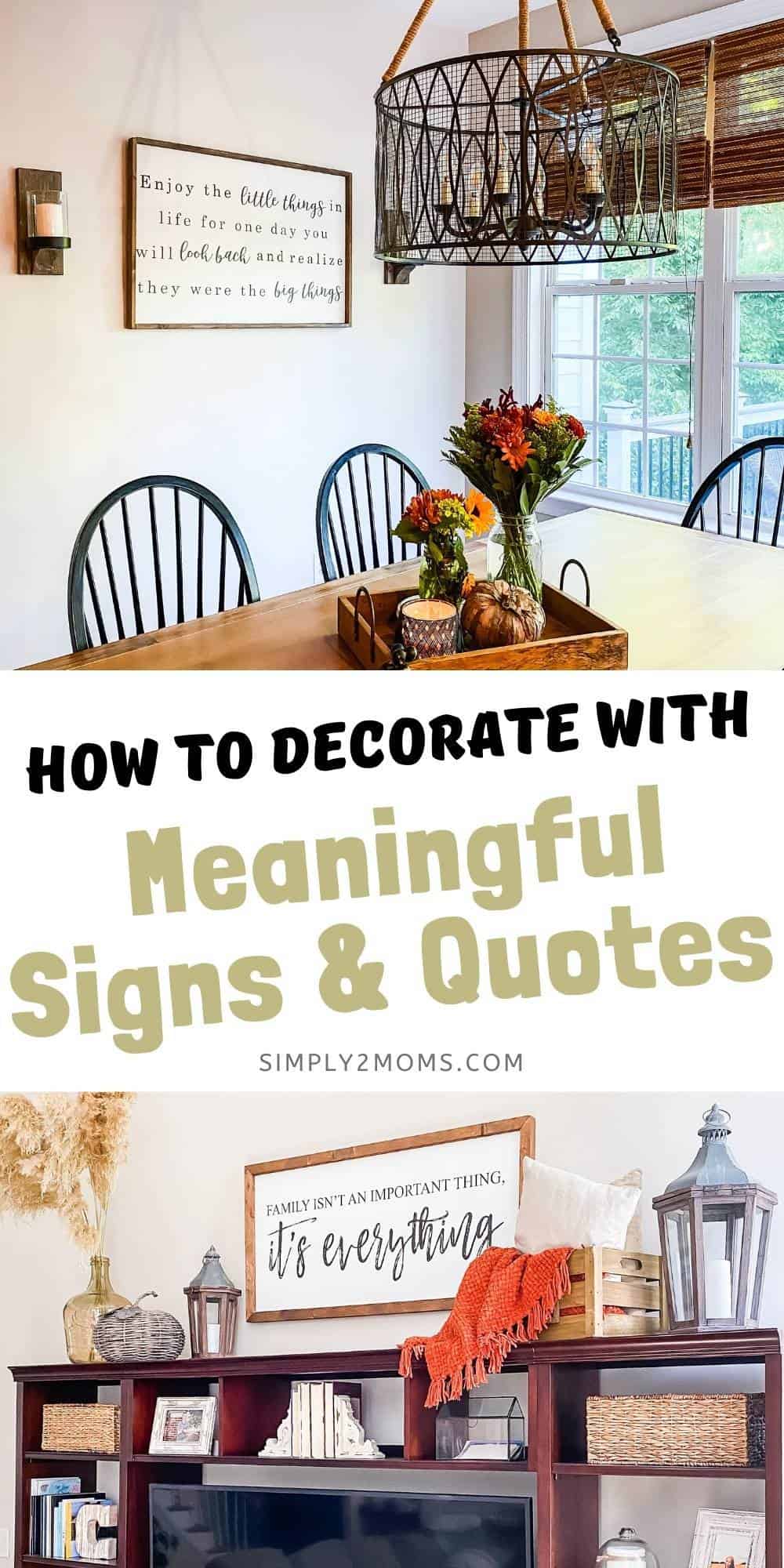 How To Decorate Your Home With Meaningful Quotes – Simply2moms
