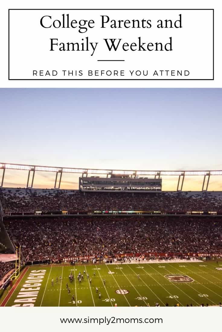 College Family Weekend - One Mom's Perspective | Simply2moms