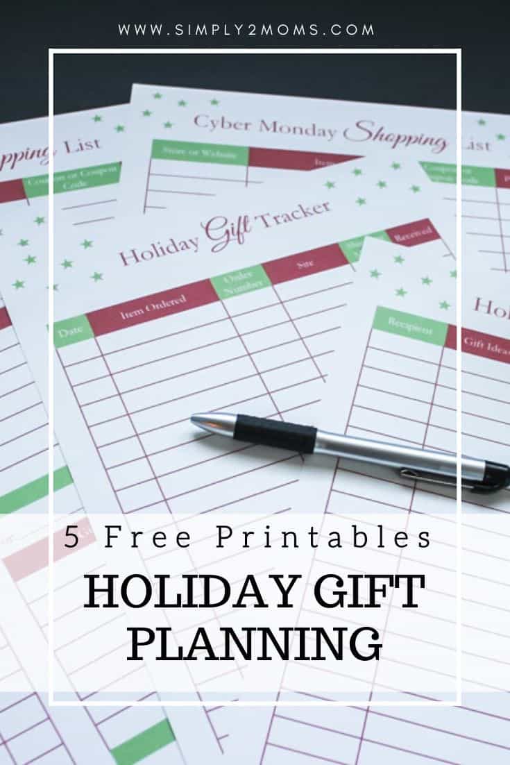 Free Holiday Gift Planner Printables – Simply2moms