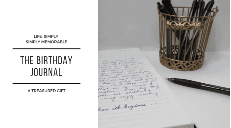 The Birthday Journal – Simply2moms