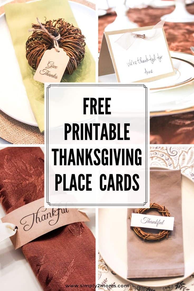 How To Create 3 Simple Thanksgiving Table Setting Cards – Simply2moms