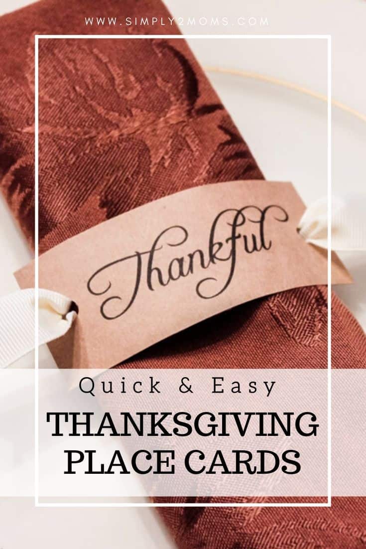 How To Create 3 Simple Thanksgiving Table Setting Cards – Simply2moms