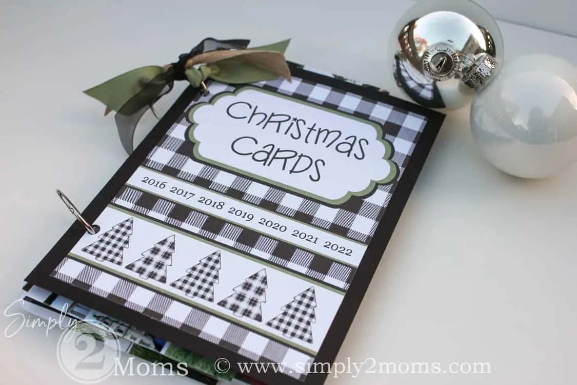 How to Make a Christmas Card Book – Simply2moms
