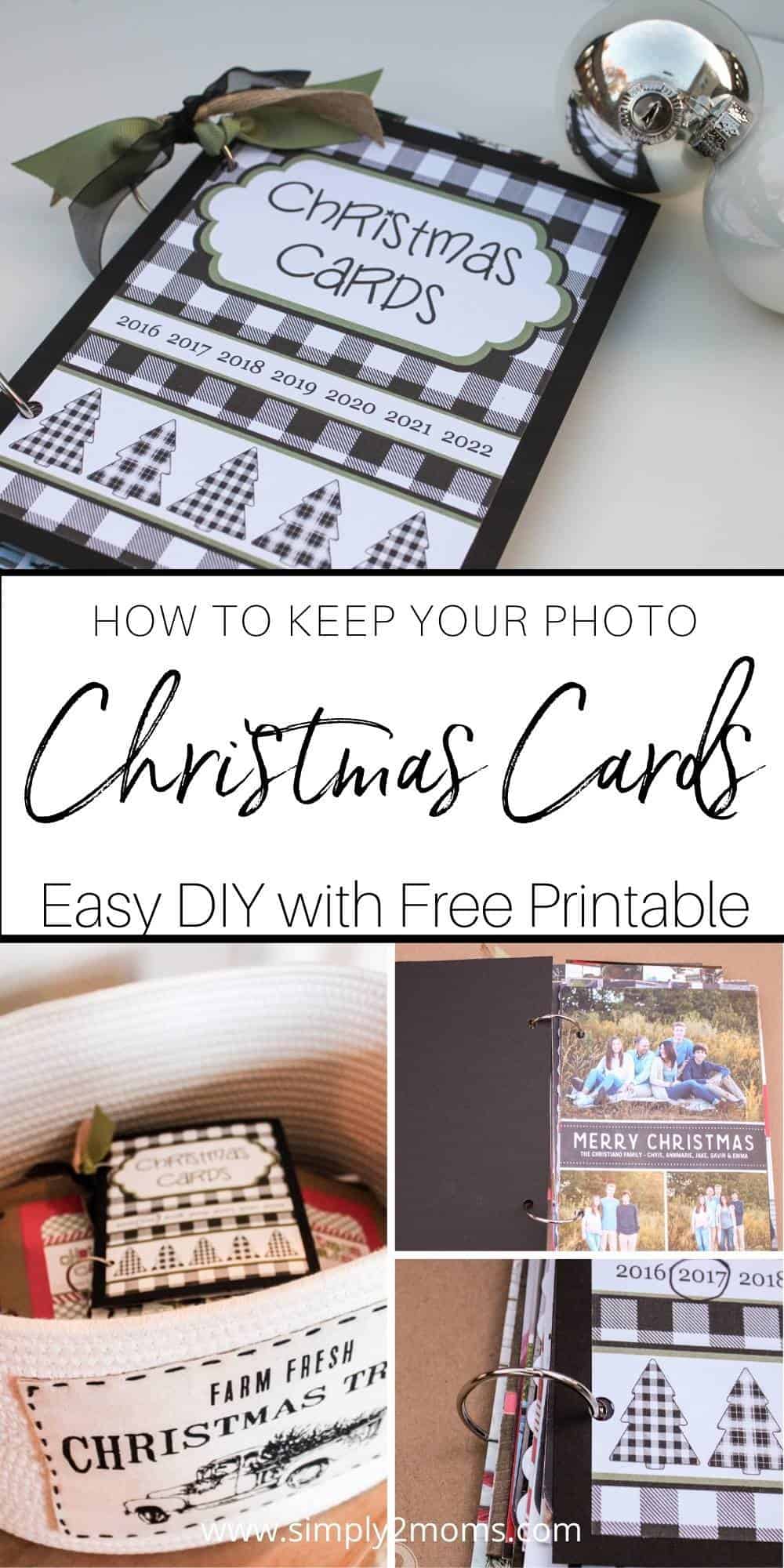 How to Make a Christmas Card Book – Simply2moms