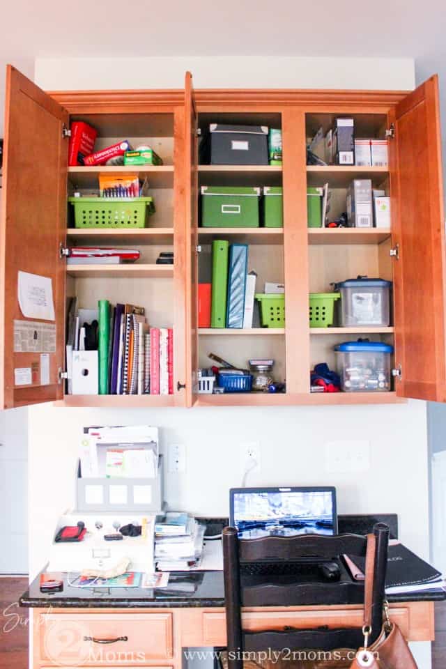How to Organize a Family Desk | Kitchen Command Station
