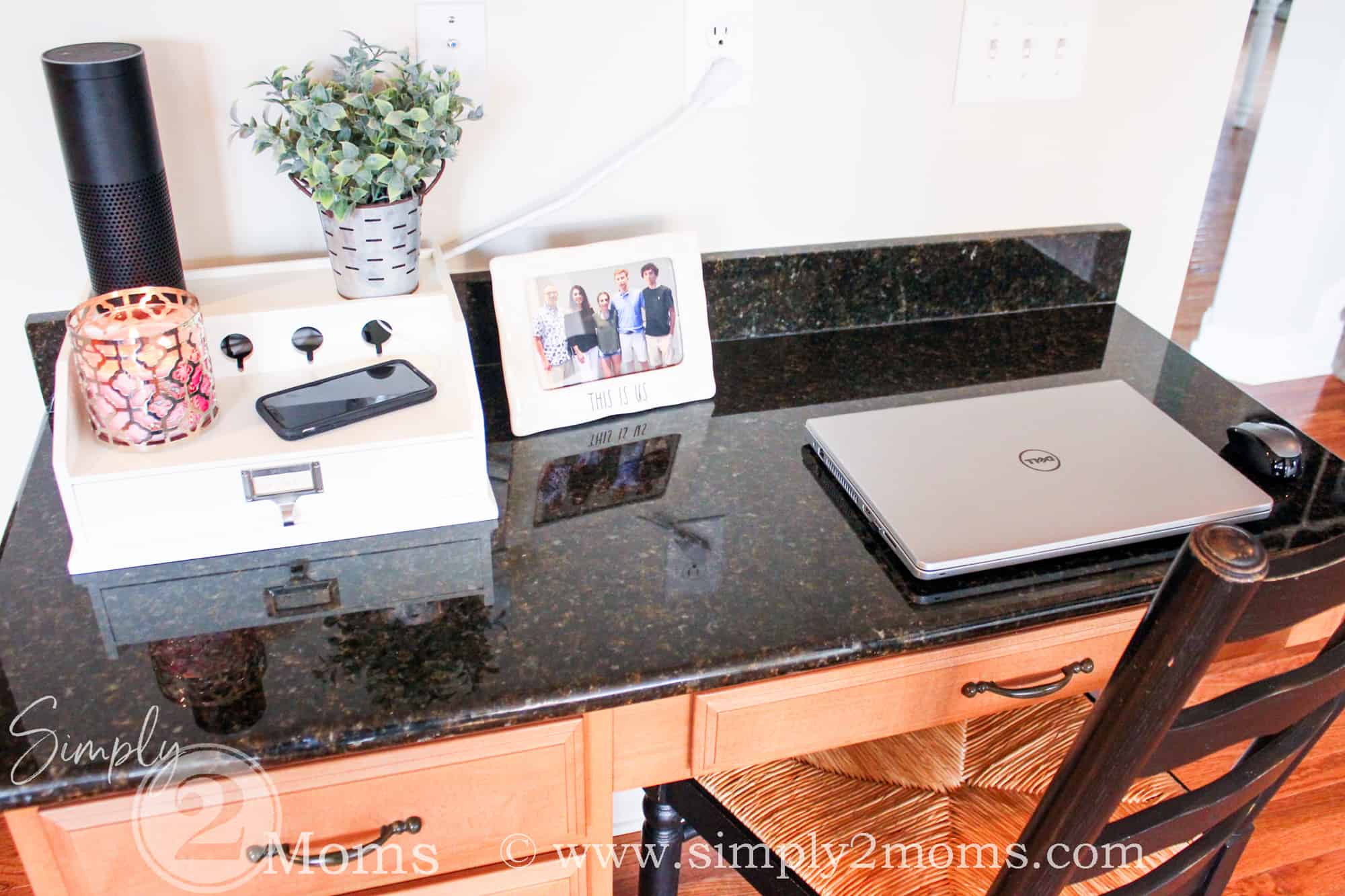 How to Organize a Family Desk | Kitchen Command Station