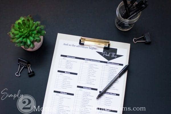 The Ultimate Packing Checklist | Simply2moms