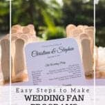 How to Make Elegant Classic Wedding Fan Programs | Simply2moms
