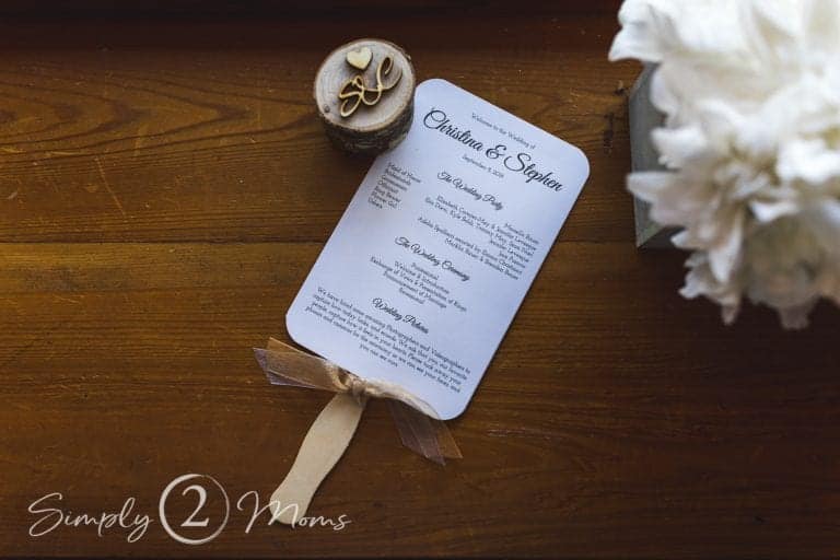 How to Make Elegant Classic Wedding Fan Programs – Simply2moms