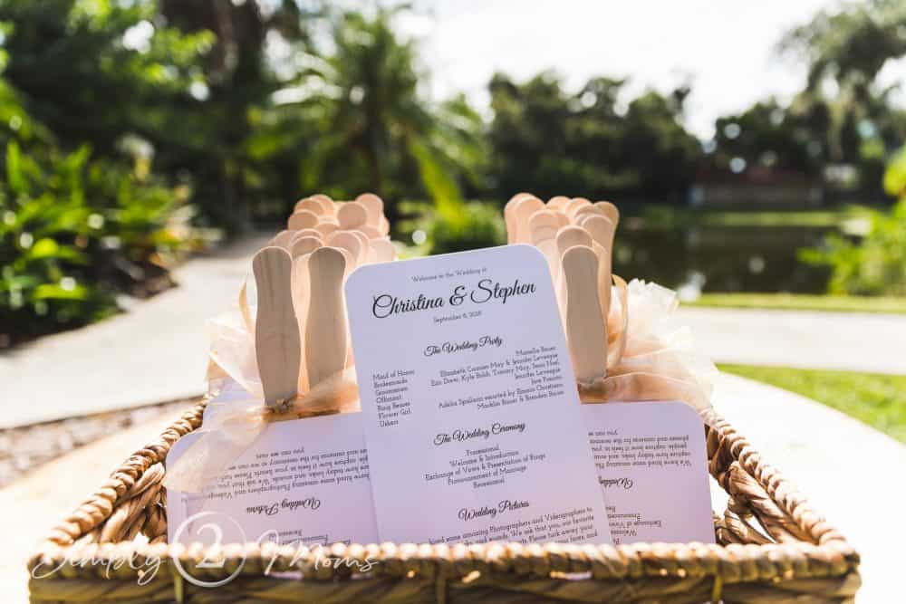 How To Make Elegant Classic Wedding Fan Programs Simply2moms