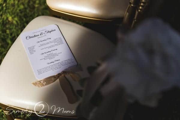 How to Make Elegant Classic Wedding Fan Programs – Simply2moms