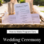 How to Make Elegant Classic Wedding Fan Programs | Simply2moms
