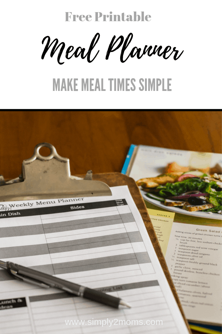 How to Develop a Weekly Meal Plan – Simply2moms