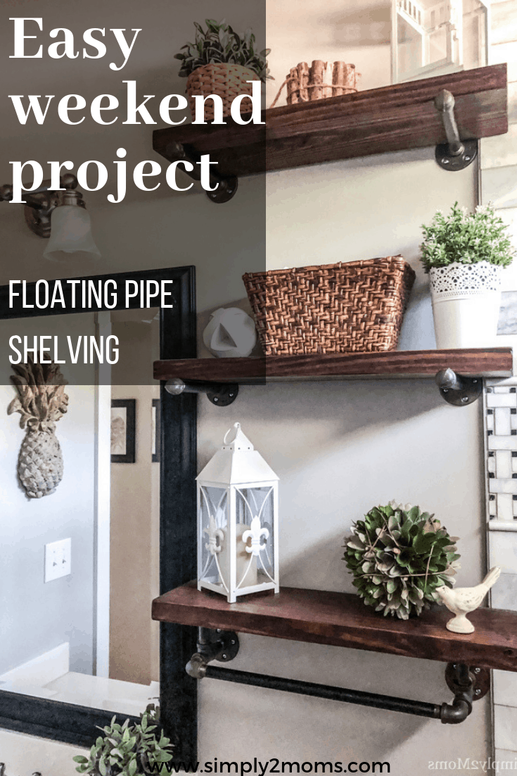 Plumbing Pipe Floating Shelves | Simple DIY Project – Simply2moms