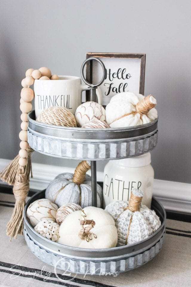 Simple Steps to Style a Fall Tiered Tray – Simply2moms
