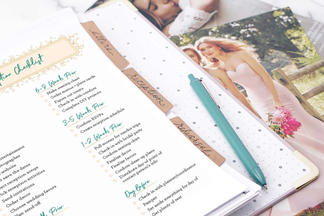 Wedding Reception Checklist for Easier Planning – Simply2moms