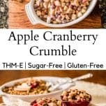 The Best Cranberry Apple Crumble | THM-E | Simply2moms