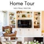 Spring home tour 2020 | simple, neutral ideas |blog hop
