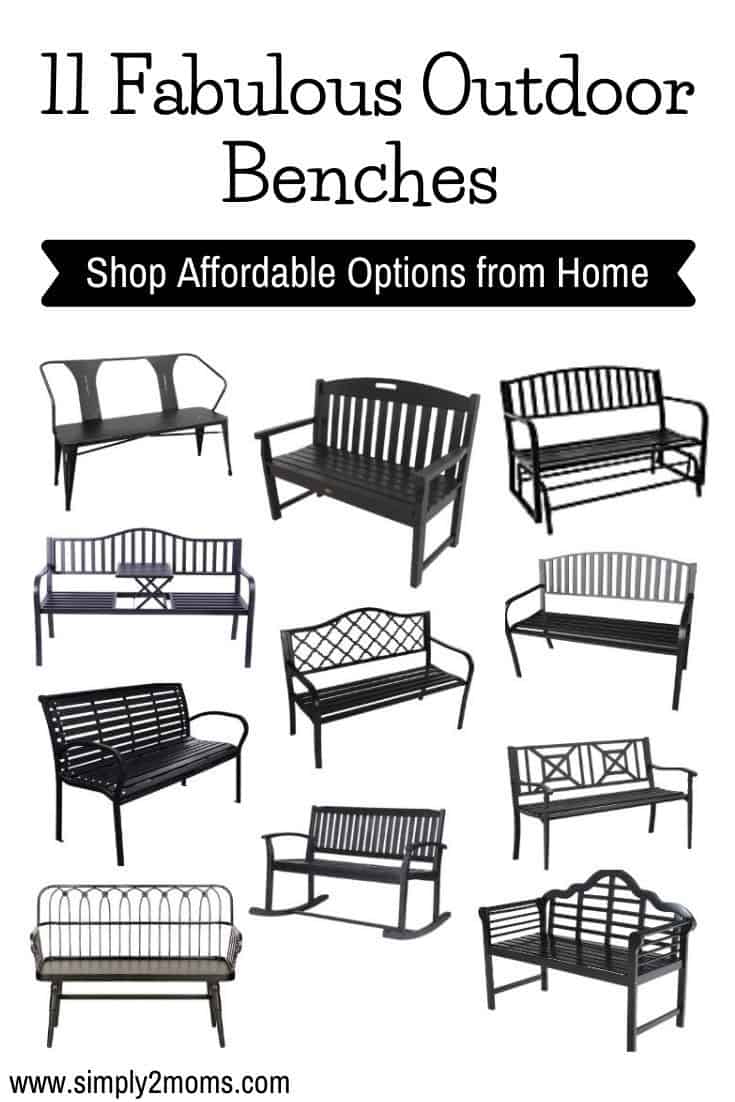 11 of the Best Outdoor Black Benches Under $300 – Simply2moms