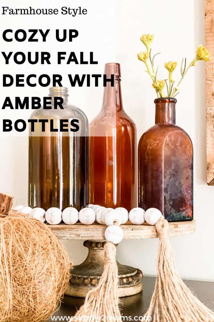 How to Use Vintage Amber Bottles in Your Fall Decor – Simply2moms