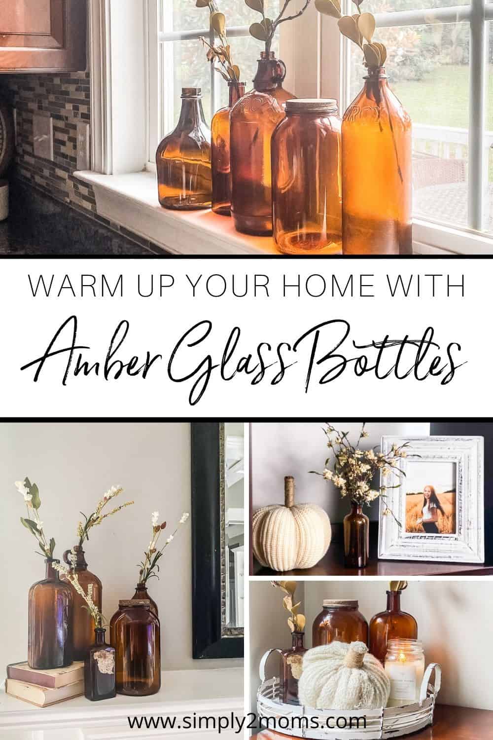 How to Use Vintage Amber Bottles in Your Fall Decor – Simply2moms