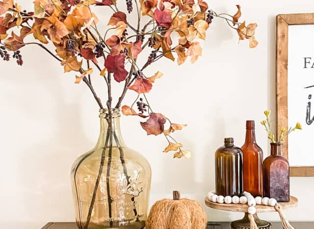 How to Use Vintage Amber Bottles in Your Fall Decor – Simply2moms