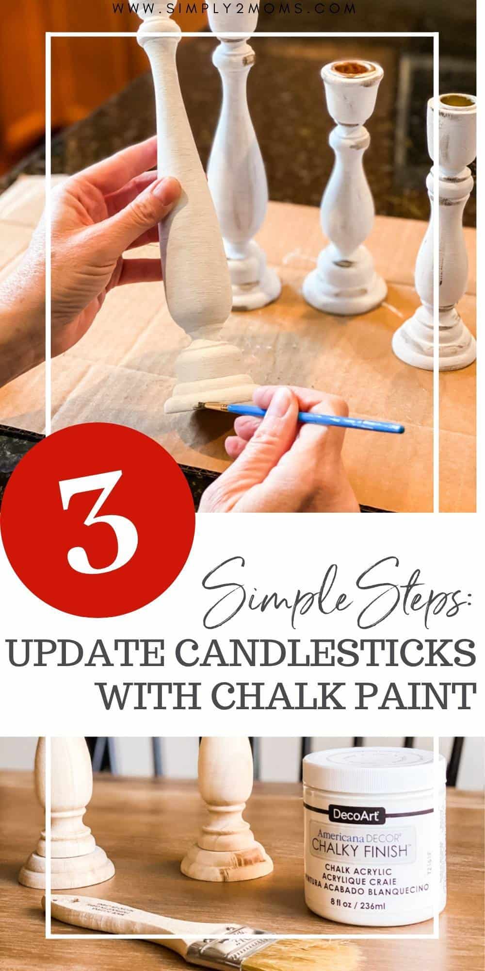 Upcycled Candlesticks with Chalk Paint in 3 Easy Steps – Simply2moms
