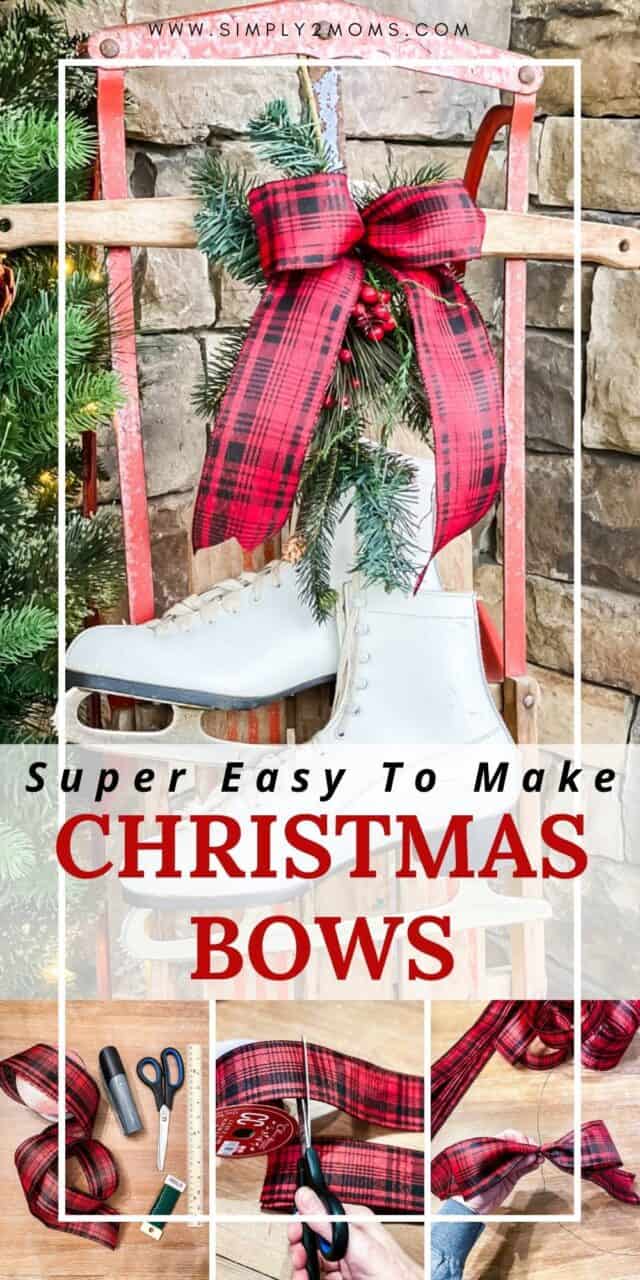 How to Make an Easy Christmas Bow in 5 Minutes – Simply2moms