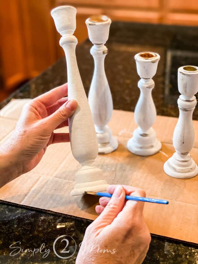 Upcycled Candlesticks with Chalk Paint in 3 Easy Steps – Simply2moms