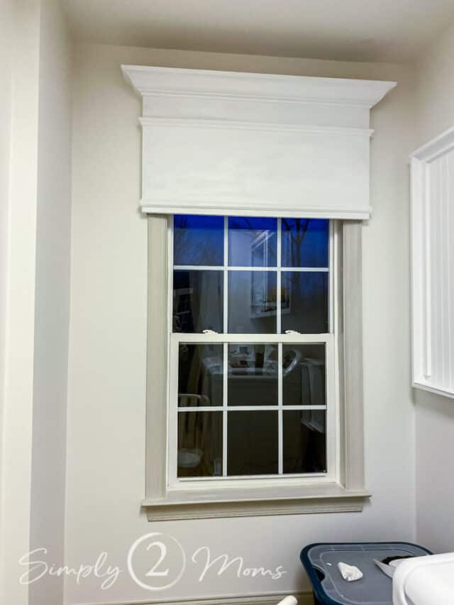 How to Build a Custom Wood Window Valance with Moulding