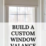 How to Build a Custom Wood Window Valance with Molding