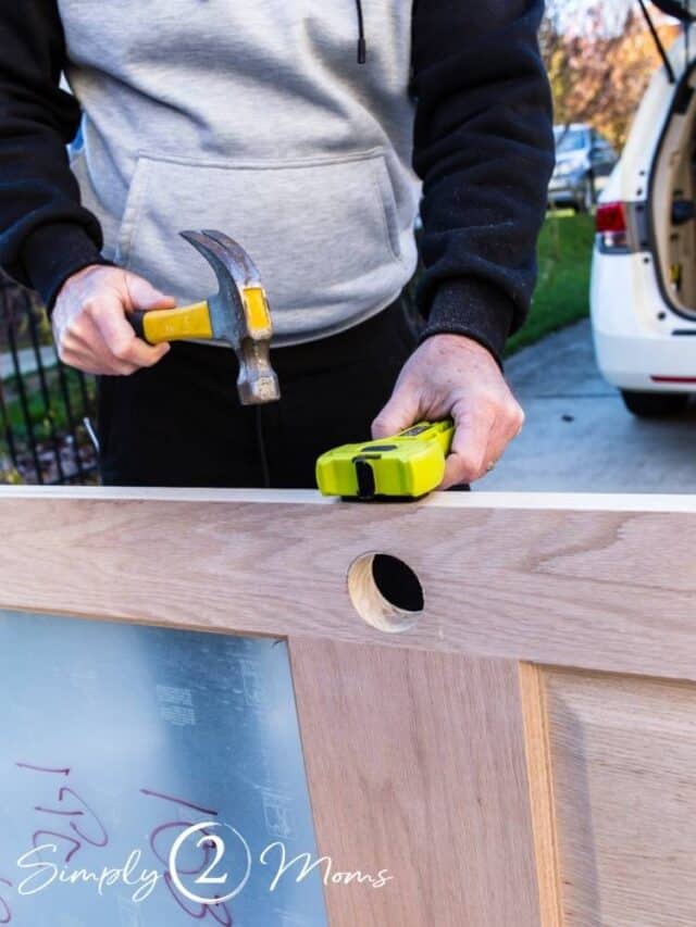 How to Install a Custom Interior Wood Door – Simply2moms