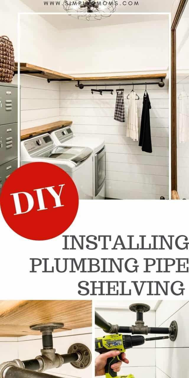 How to Make Custom DIY Wood and Industrial Pipe Shelves