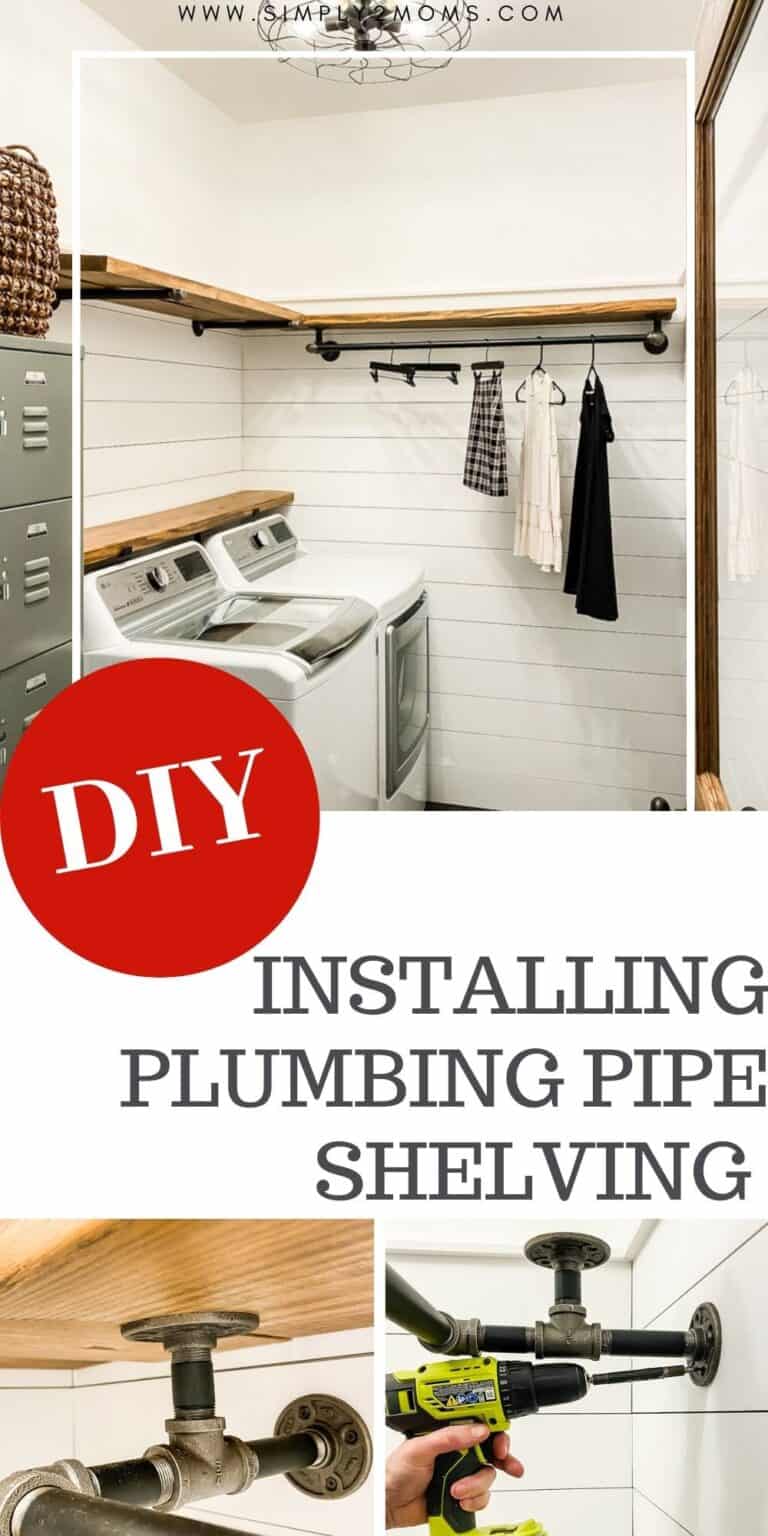 How to Make Custom DIY Wood and Industrial Pipe Shelves