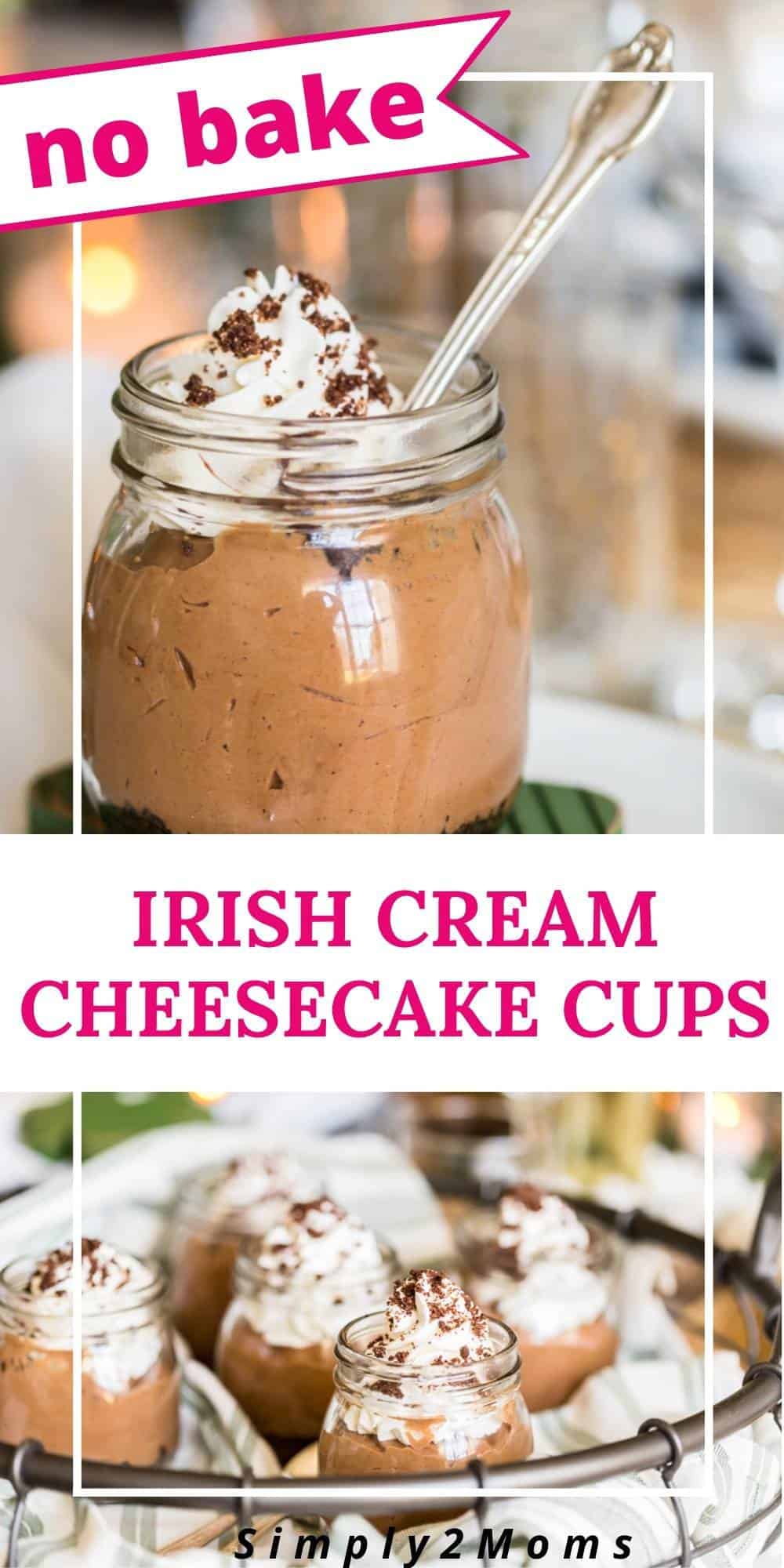 The Ultimate Double Chocolate Irish Whiskey Cheesecake Cups