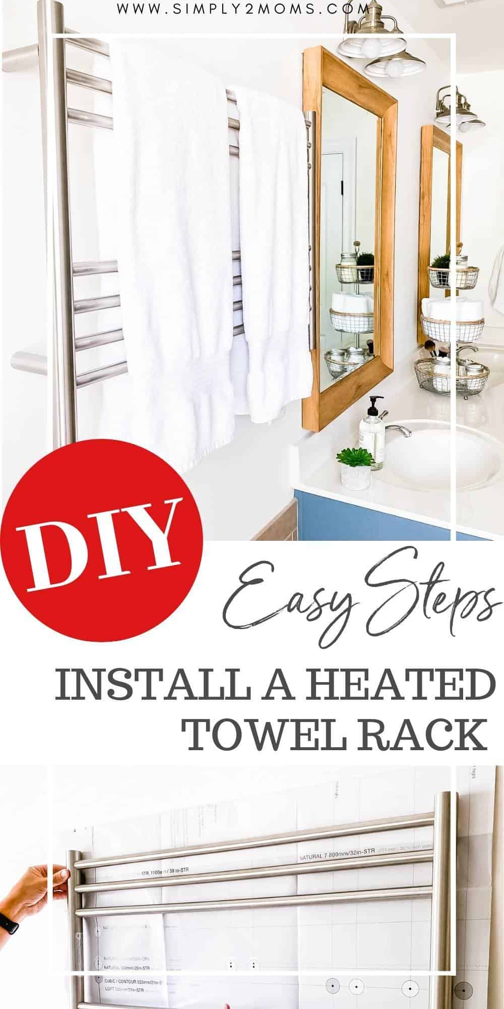 How to Install a Wall Mounted Heated Towel Rack in 5 Easy Steps ...