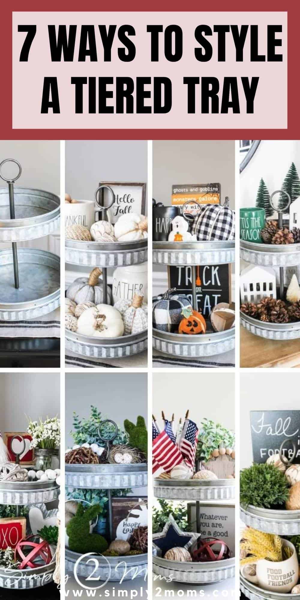 How to Style 1 Tiered Tray Different 7 Ways – Simply2moms