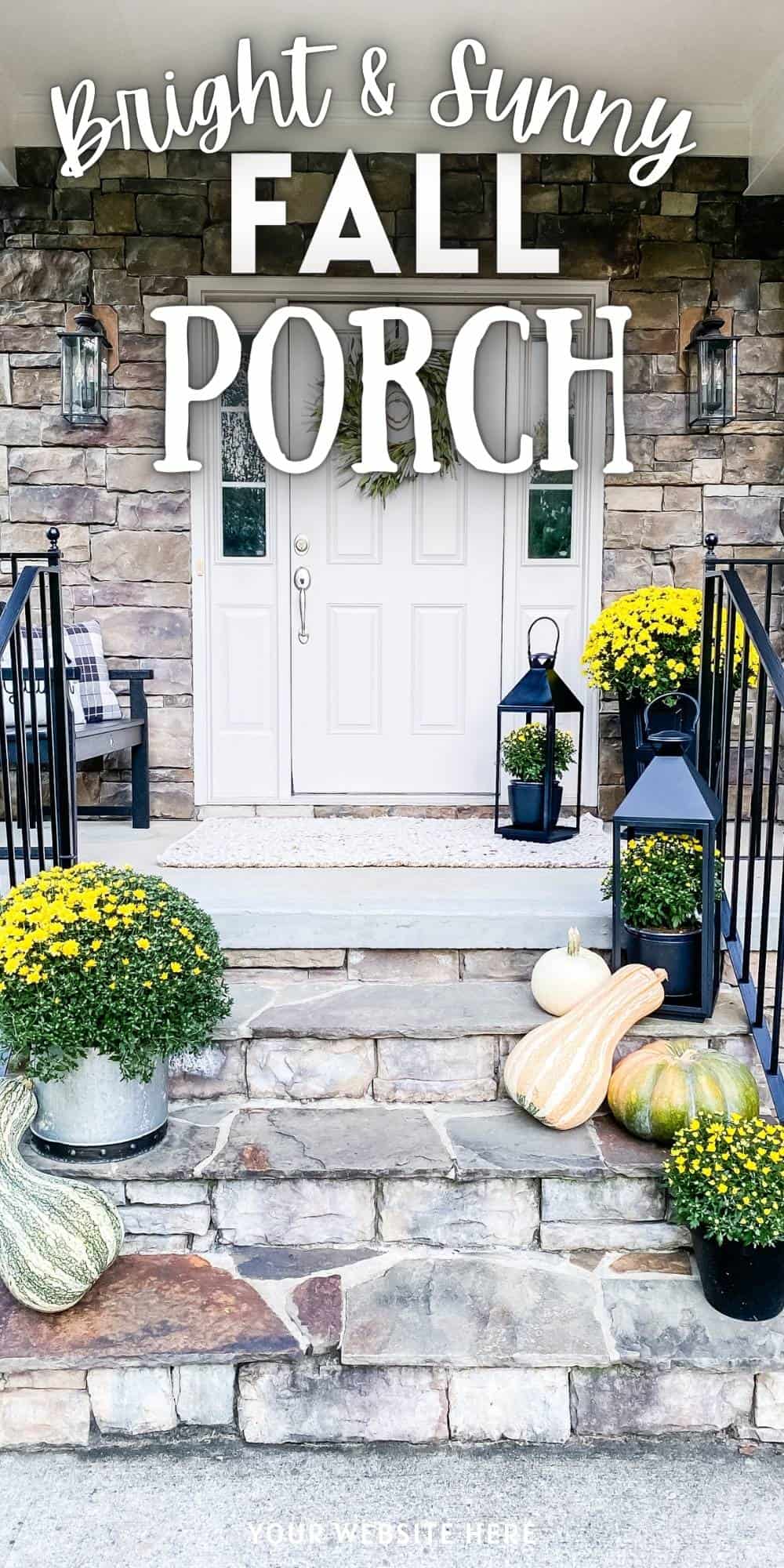 How To Create a Bright and Sunny Fall Front Porch – Simply2moms