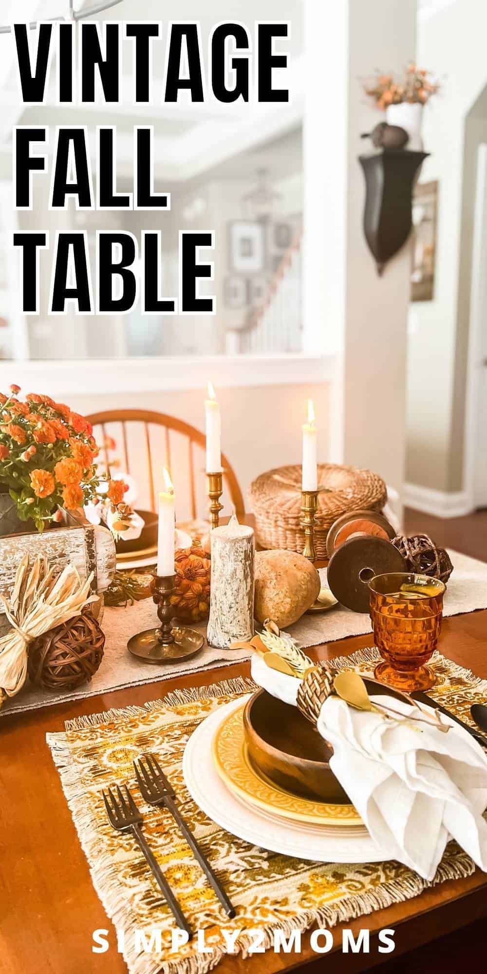 How to Create a Vintage Fall Tablescape for Friendsgiving – Simply2moms