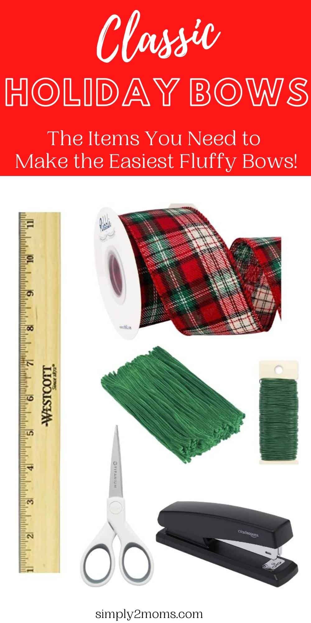 How to Make Beautiful Fluffy Christmas Bows in 5 Easy Steps