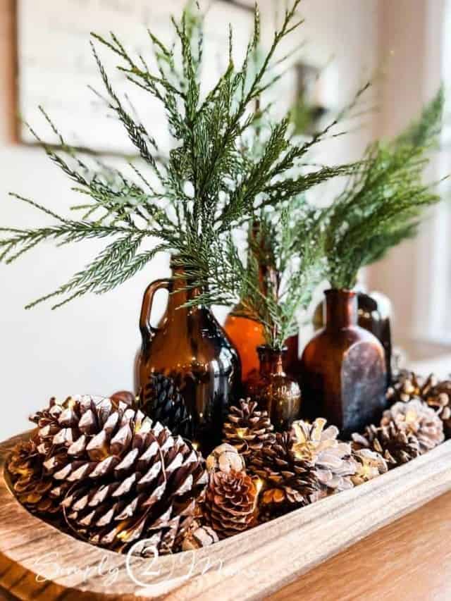 How to Make an Easy Evergreen Centerpiece – Simply2moms
