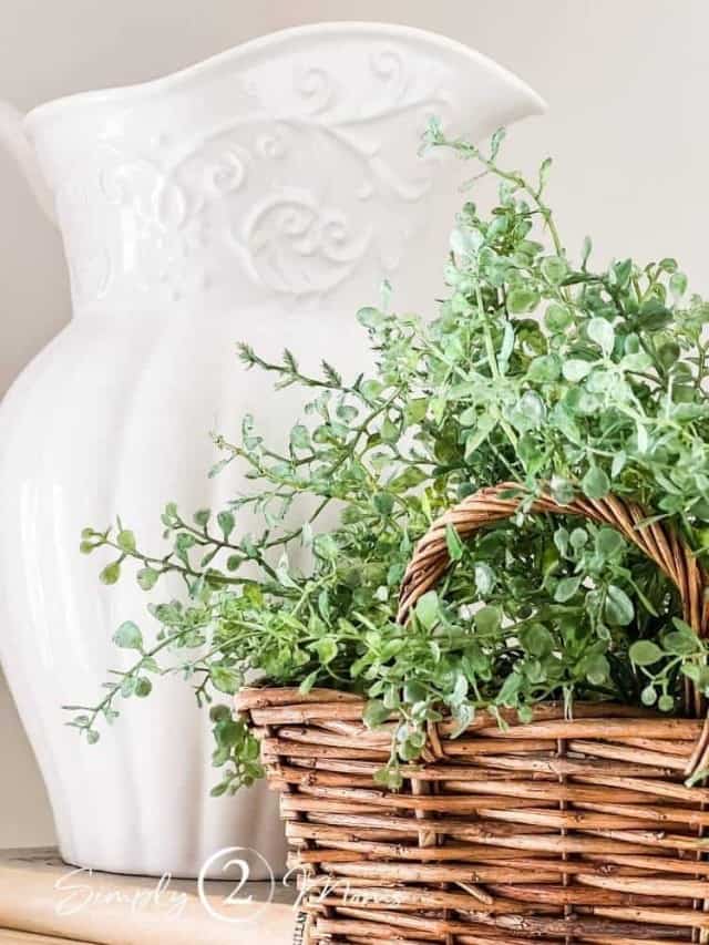 Decorating for Spring with Faux Greenery – Simply2moms