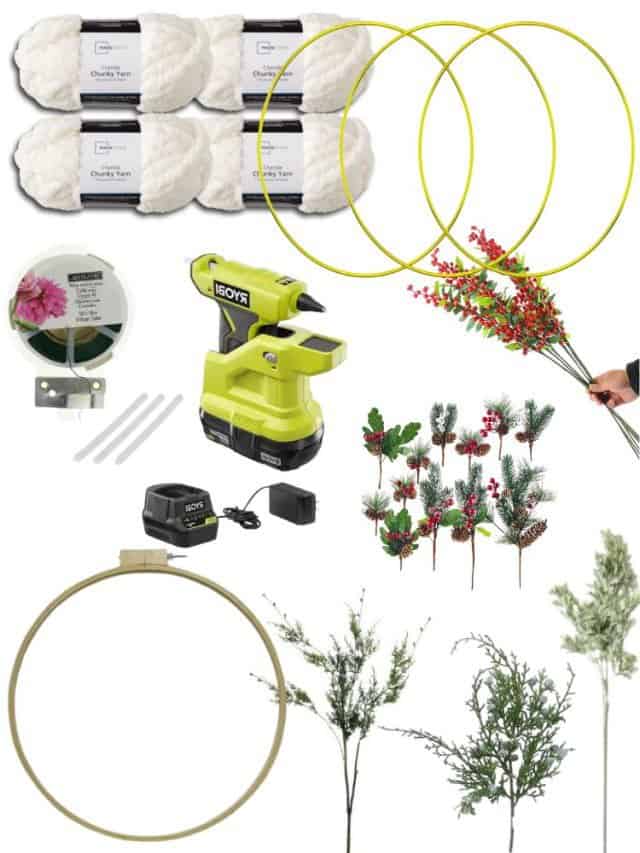 How to Make an Easy DIY Yarn Hoop Wreath – Simply2moms