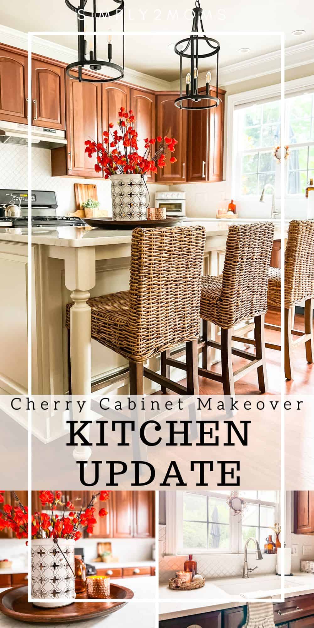 How to Update a Kitchen with Cherry Cabinets Without Painting
