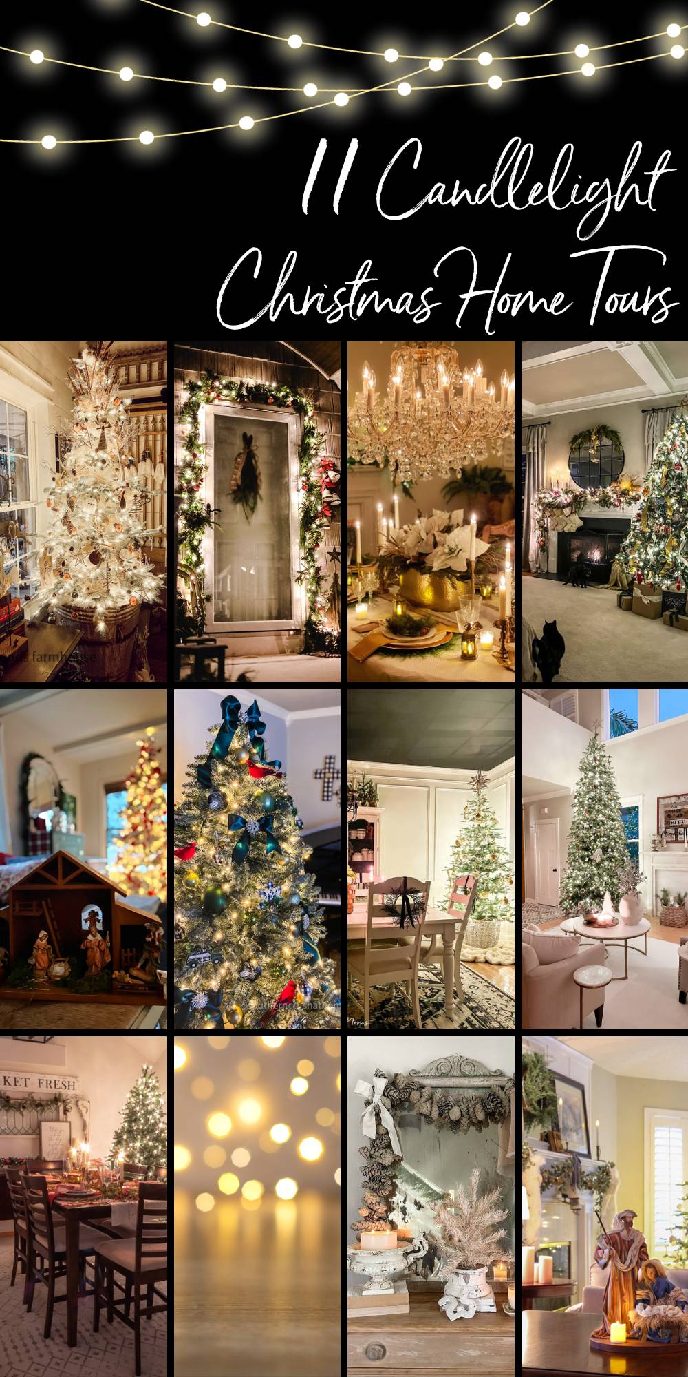 Take a Candlelight Tour of a Home with Elegant Christmas Decor