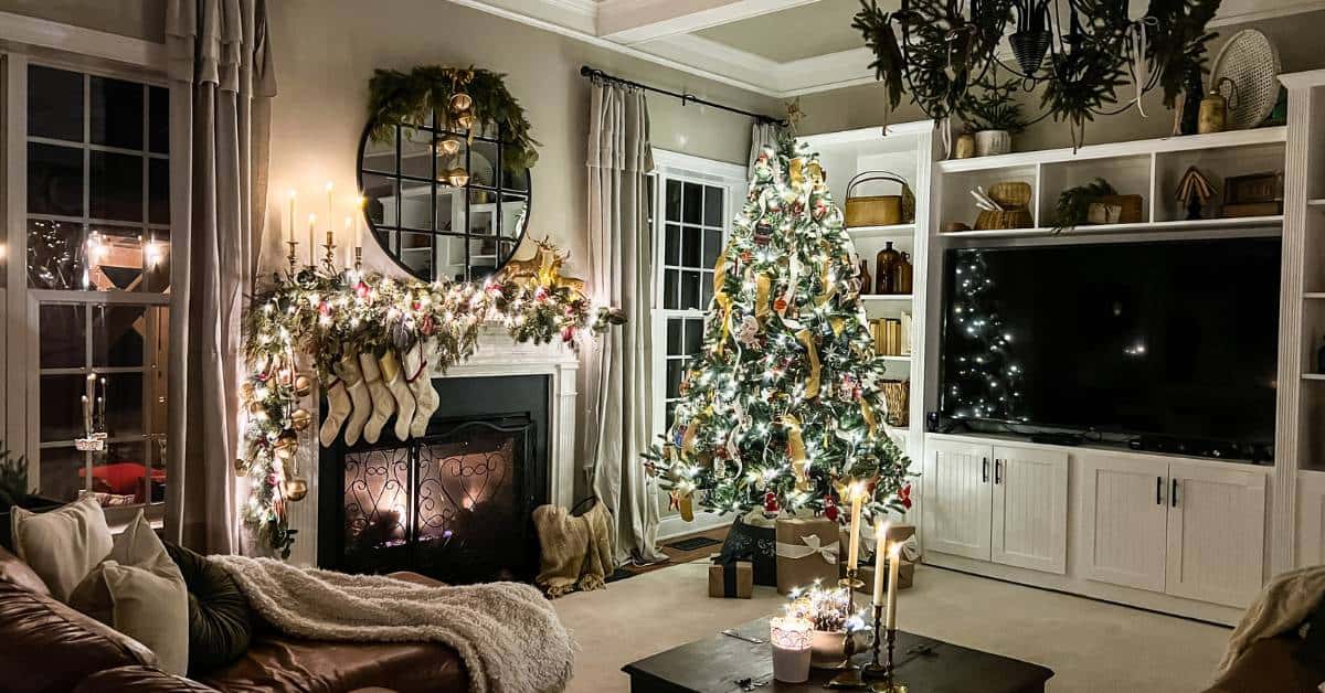 Take a Candlelight Tour of a Home with Elegant Christmas Decor
