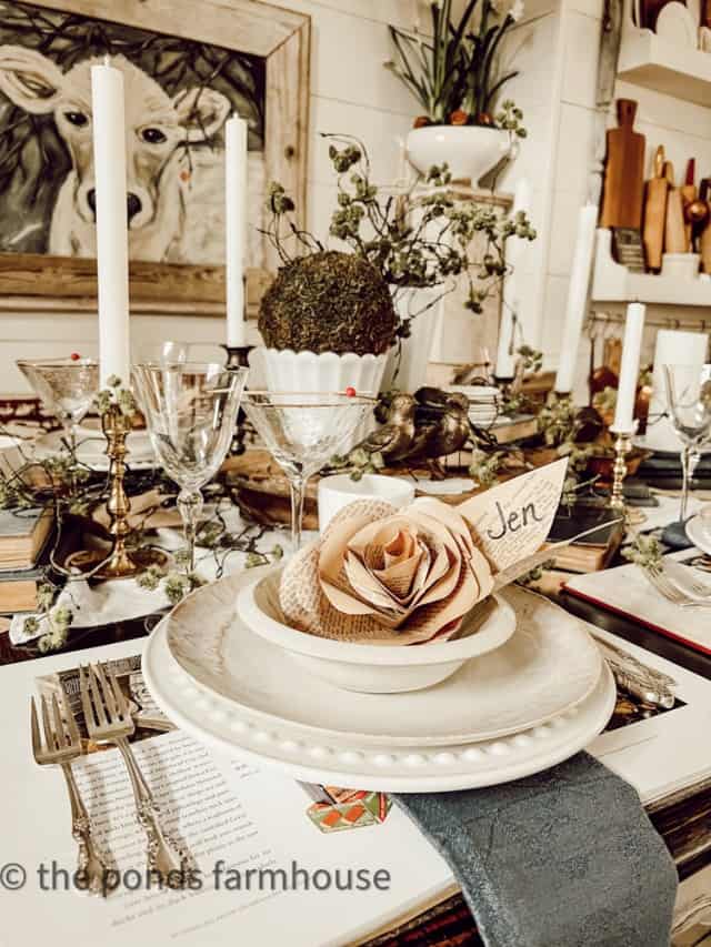 5 Easy Ideas to Create a Tablescape for a Book Club Gathering