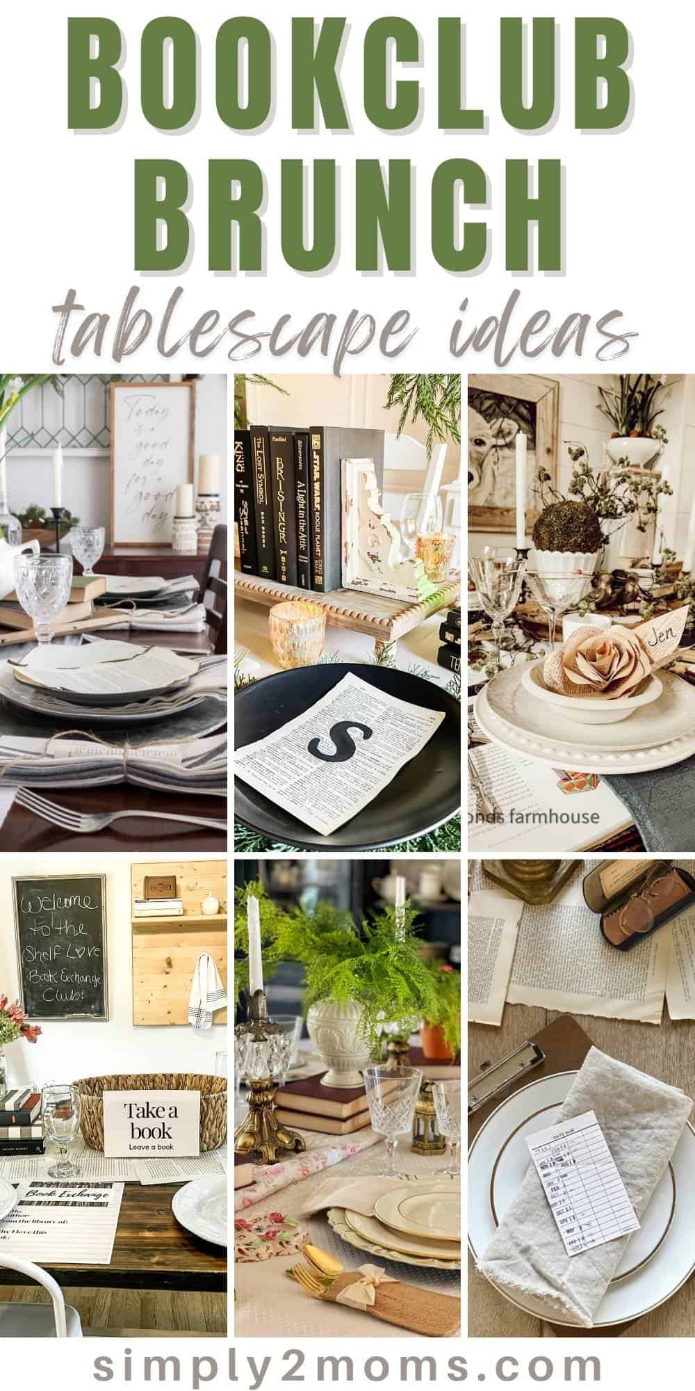 5 Easy Ideas to Create a Tablescape for a Book Club Gathering