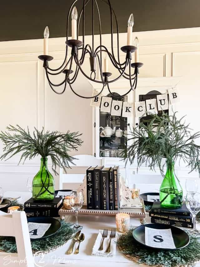 5 Easy Ideas to Create a Tablescape for a Book Club Gathering