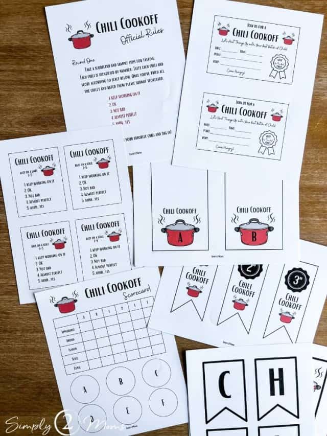 How to Plan the Best Chili Cook-off with Free Printables